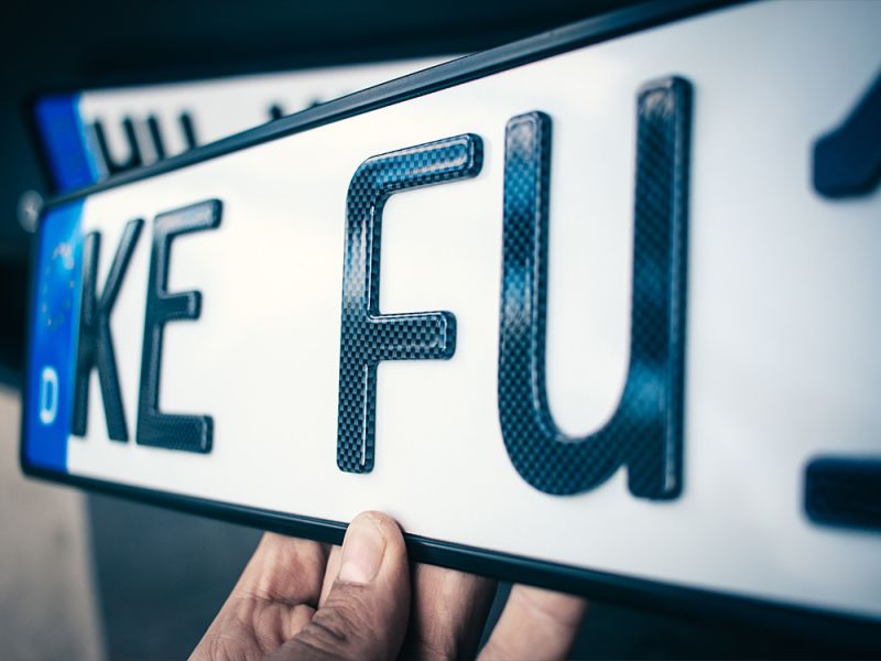 3D Carbon-Kennzeichen » Das Original